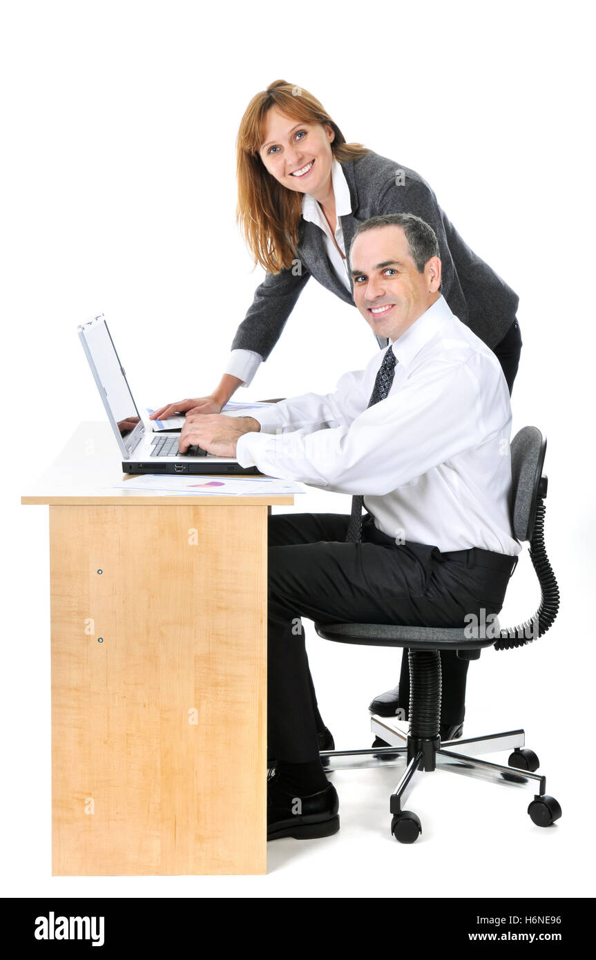 Office collaboration happy Cut Out Stock Images & Pictures - Alamy