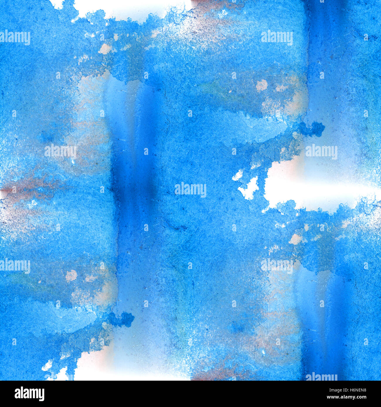 Seamless pattern background blue . abstract handmade watercolor art ...