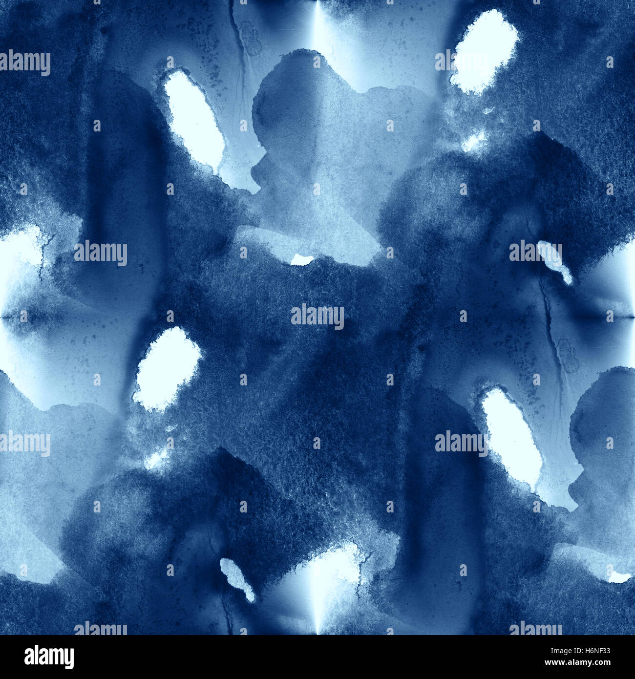 colorful blue pattern water sea waves abstract watercolor paint ...