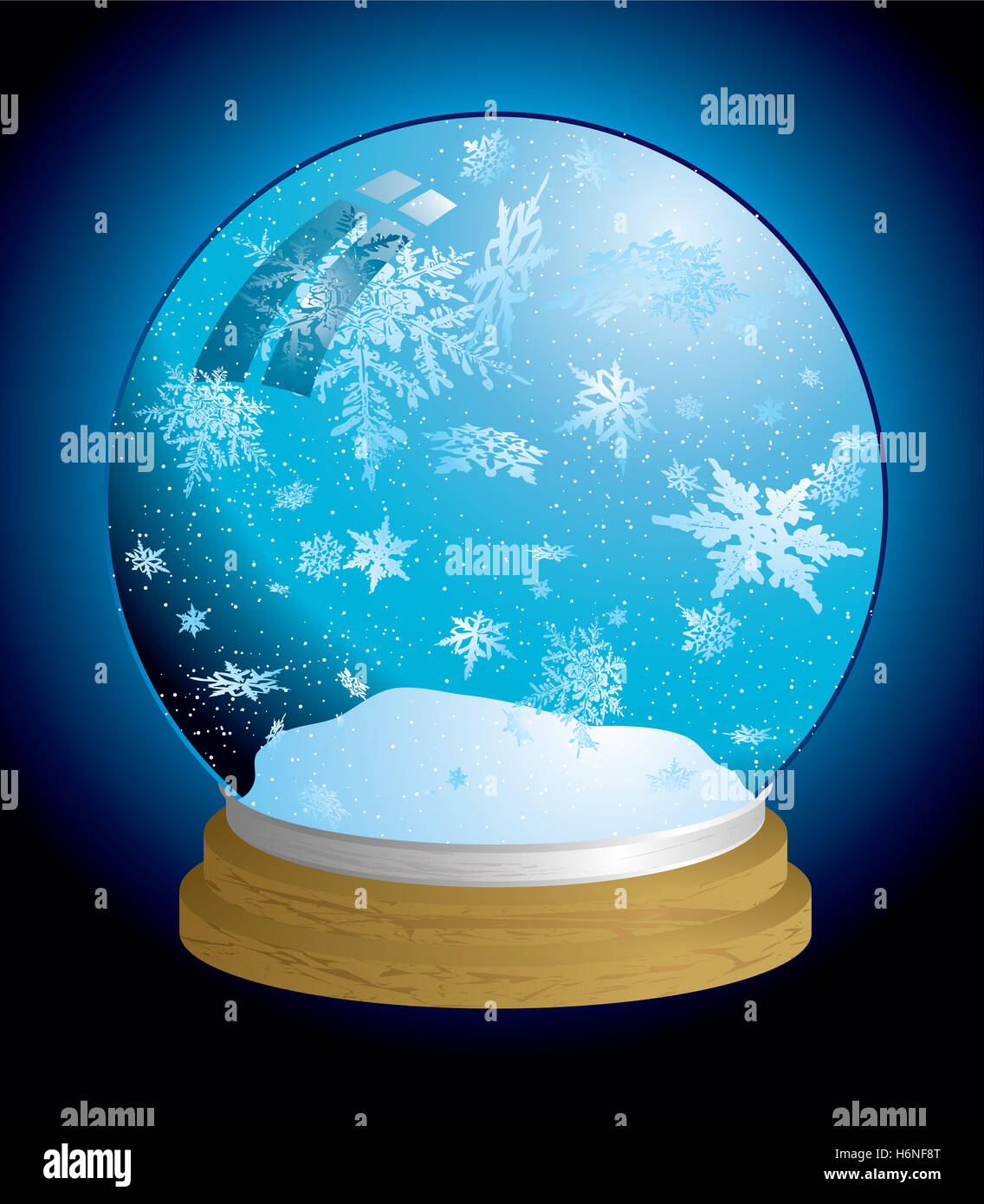 Hand Holding Snow Globe