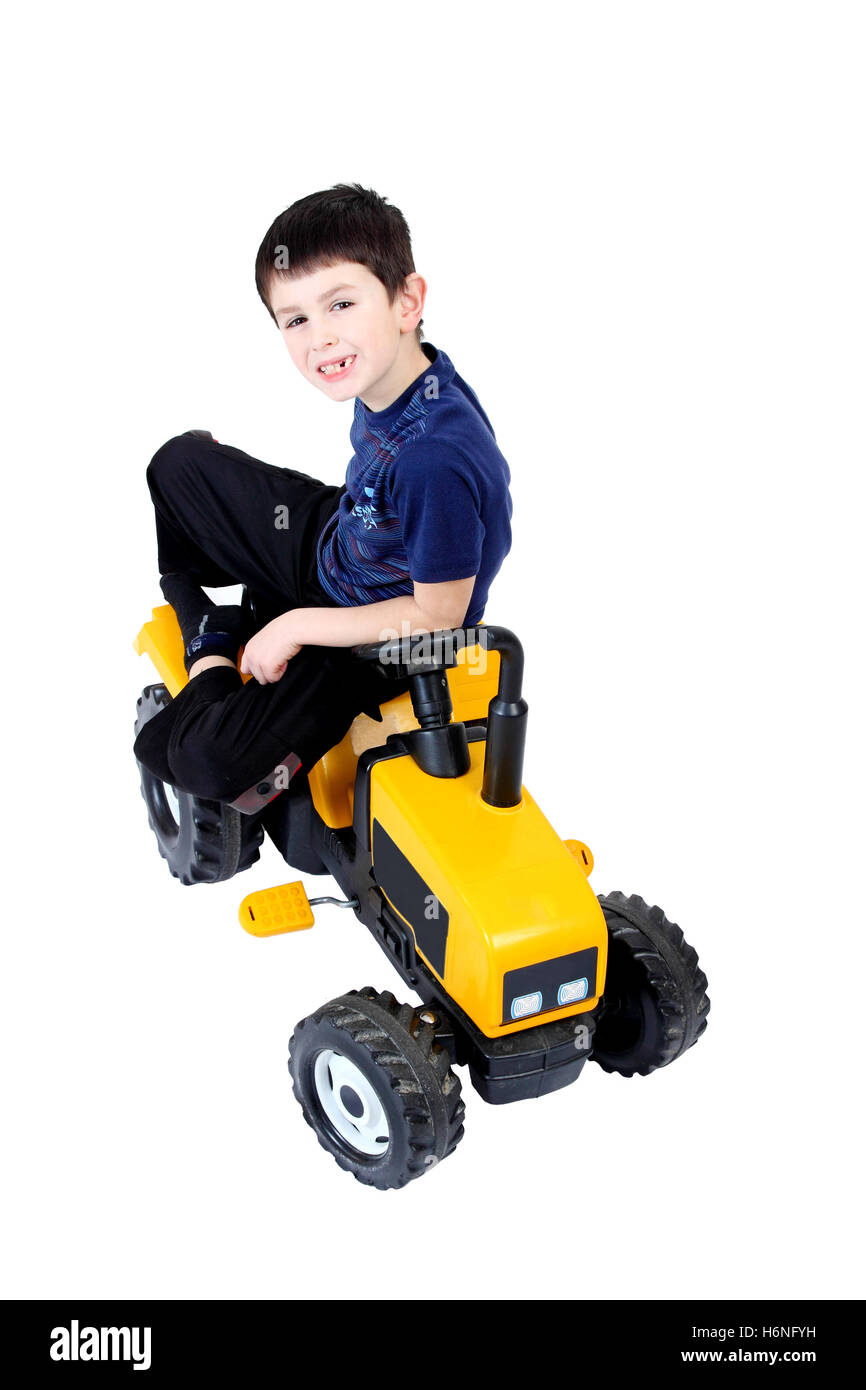 Children tractor ride Cut Out Stock Images & Pictures - Alamy