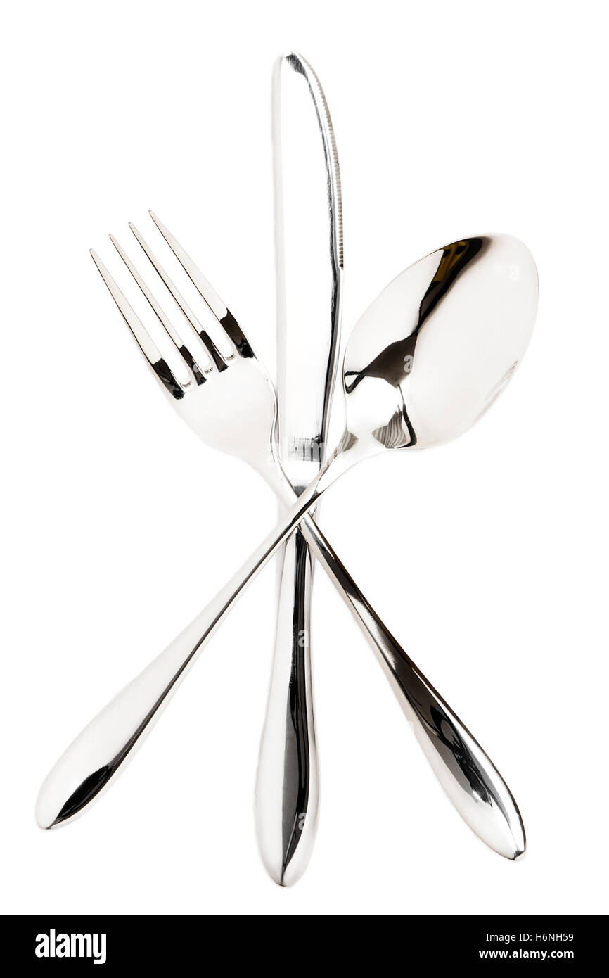 Crossed Knife And Fork Cut Out Stock Images & Pictures - Alamy