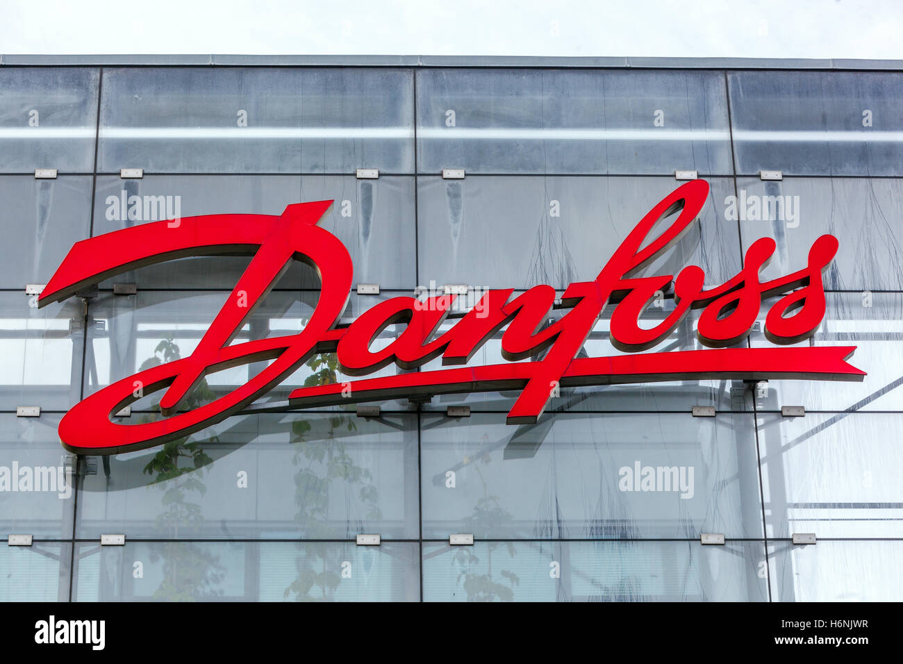Danfoss, logo, sign, Prague, Czech Republic Stock Photo - Alamy