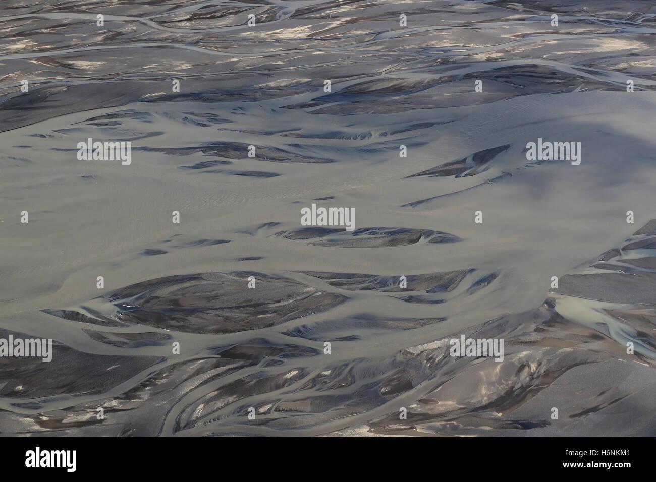 Aerial view of the rivers in iceland hi-res stock photography and ...
