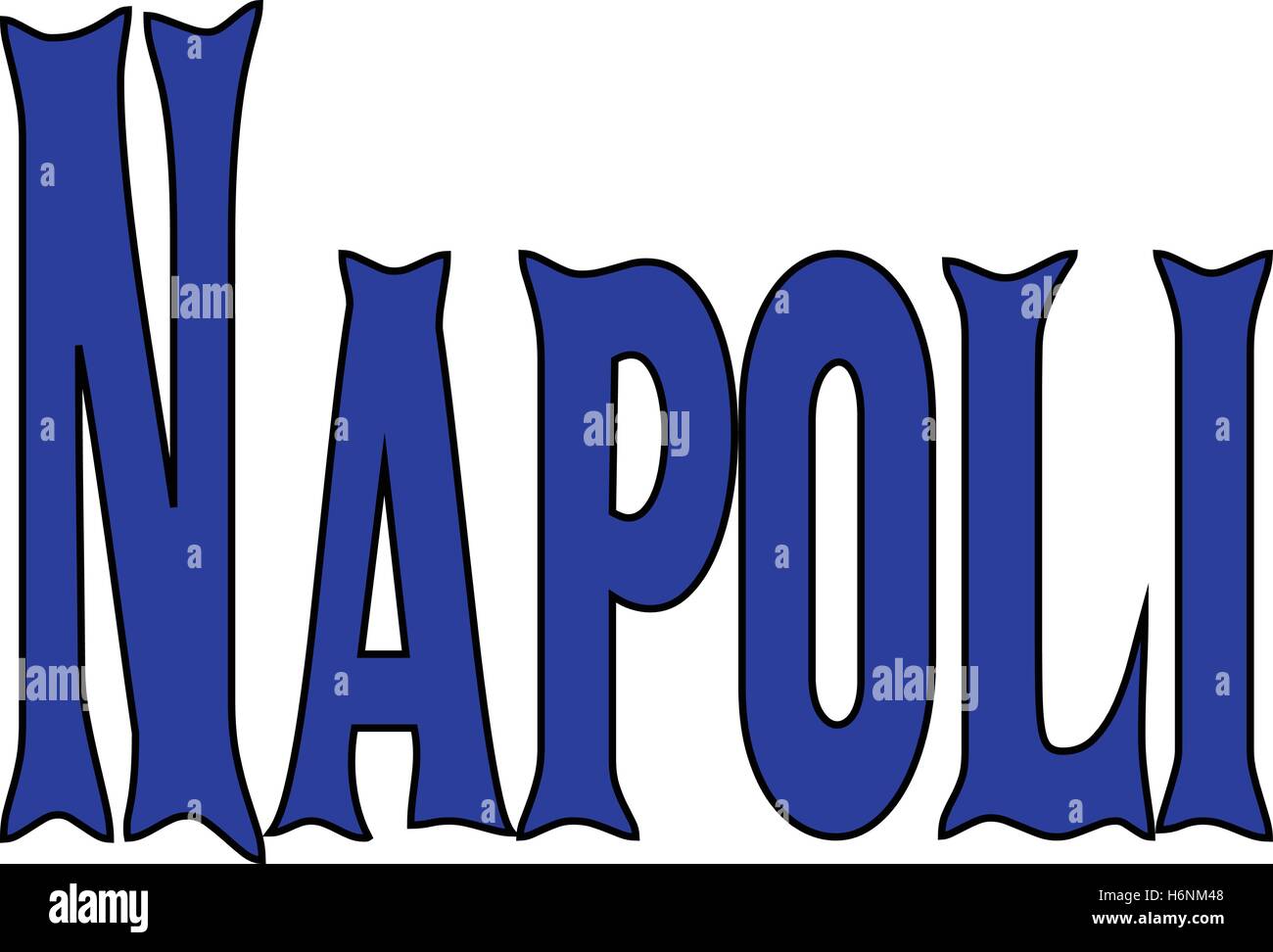 Naples text Stock Vector Images - Alamy
