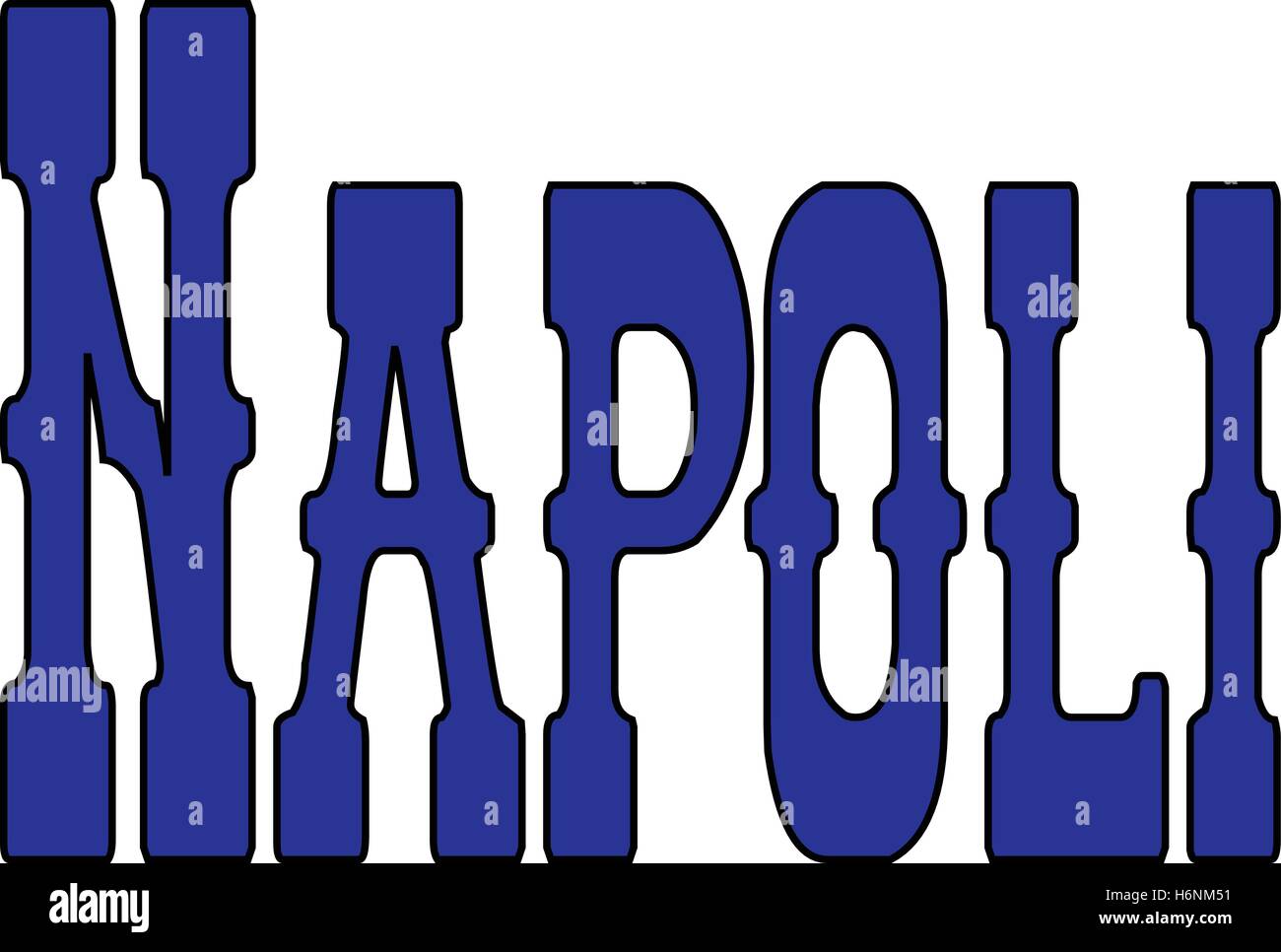 Naples text Stock Vector Images - Alamy