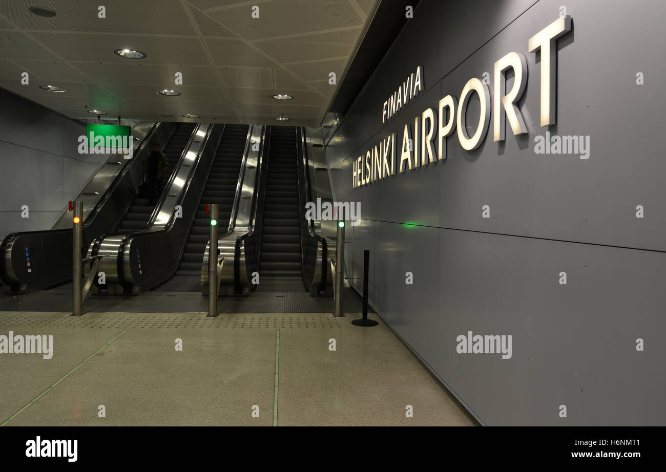 Scandinavia, Finland, Helsinki International Airport, Terminal 2 Stock ...