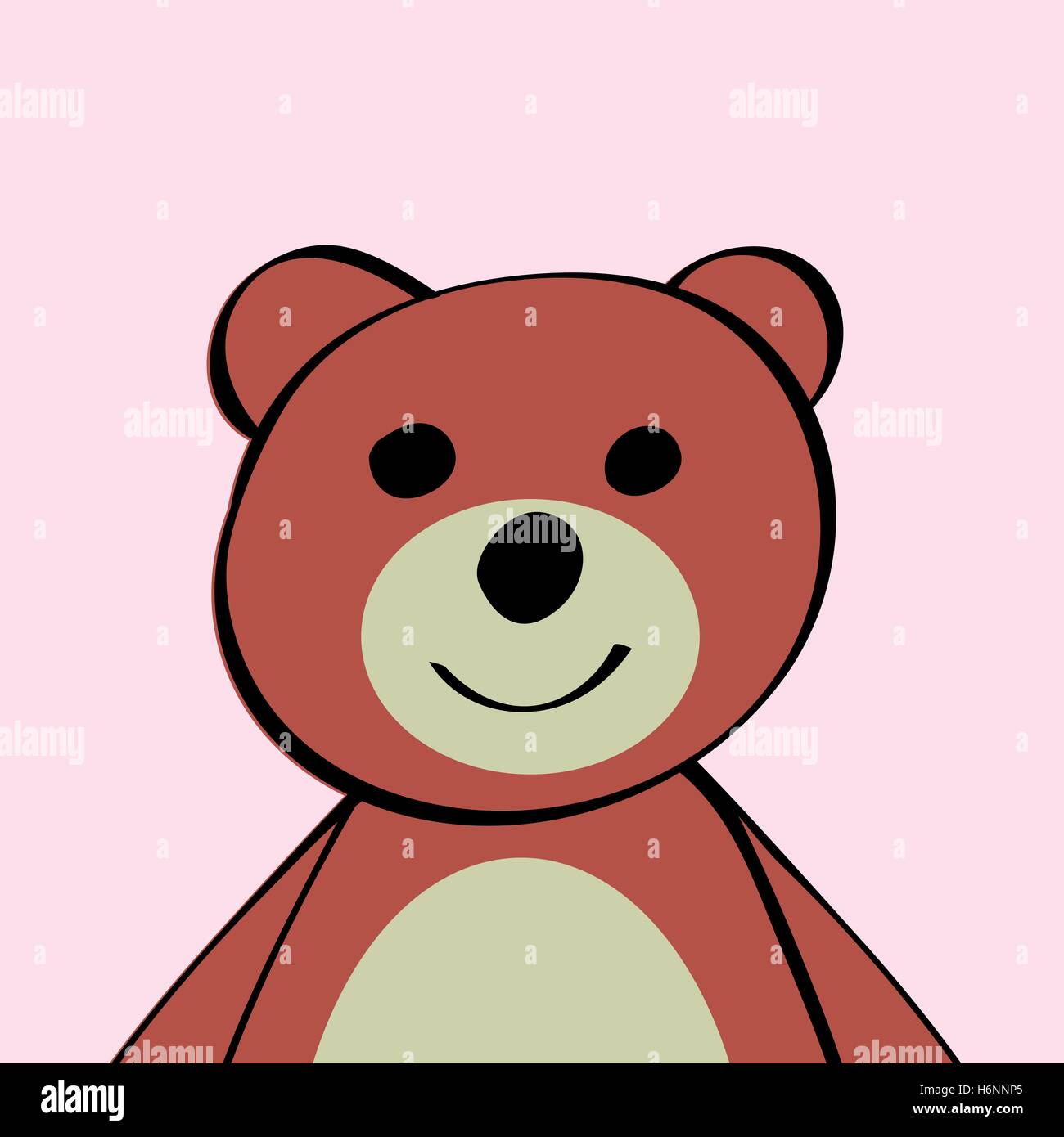 Orange bear cartoon character Stock Vector Images - Alamy