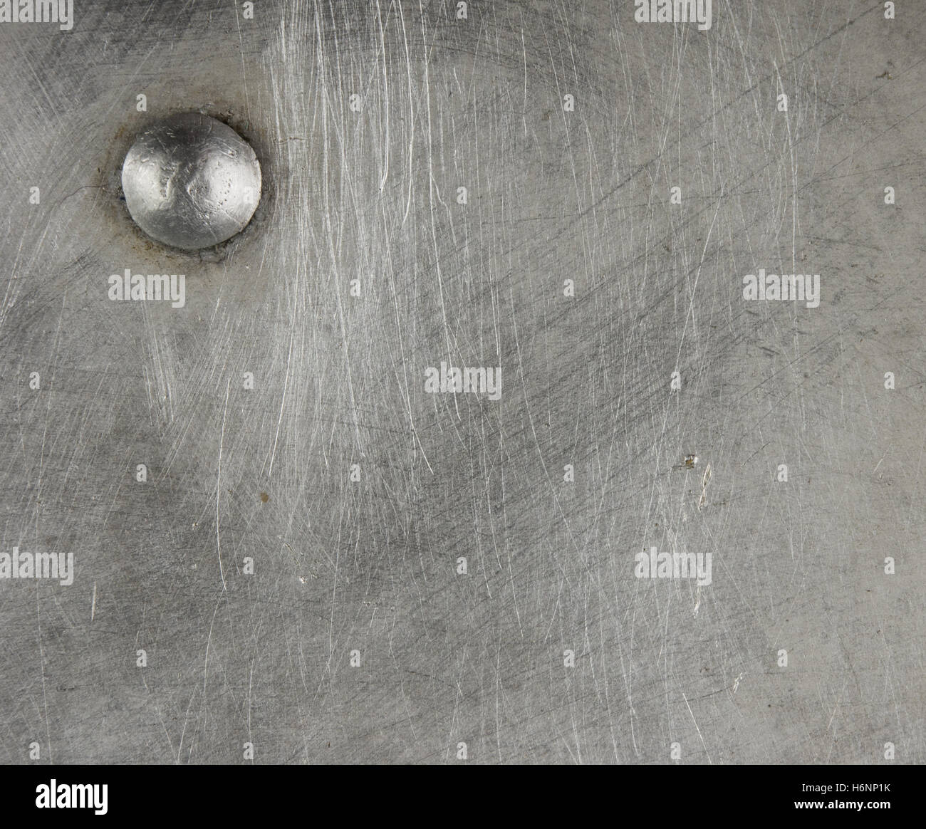 texture of the old aluminum surface with rivets, corrosion, scratches ...