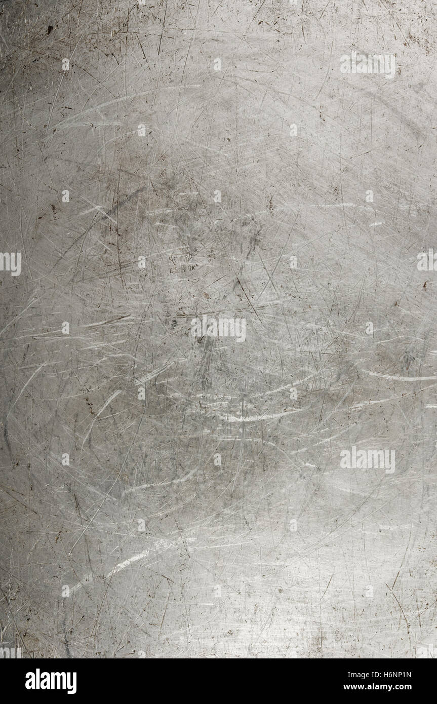 texture of the old aluminum surface with rivets, corrosion, scratches ...