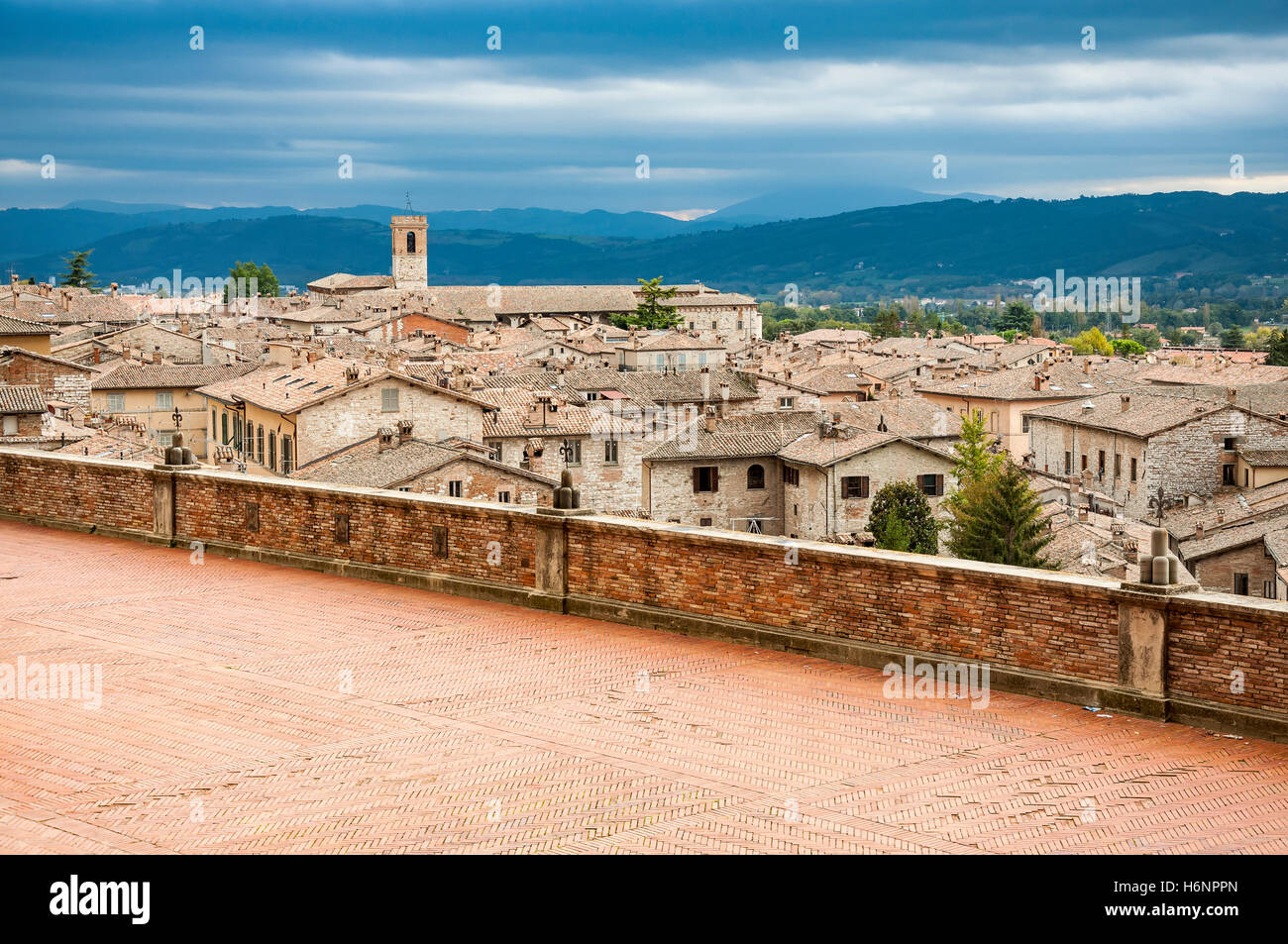 Village view with belltower hi-res stock photography and images - Alamy