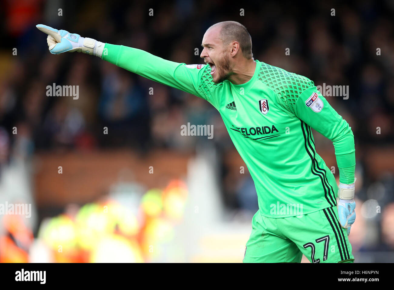Fulham goalkeeper David Button Stock Photo - Alamy