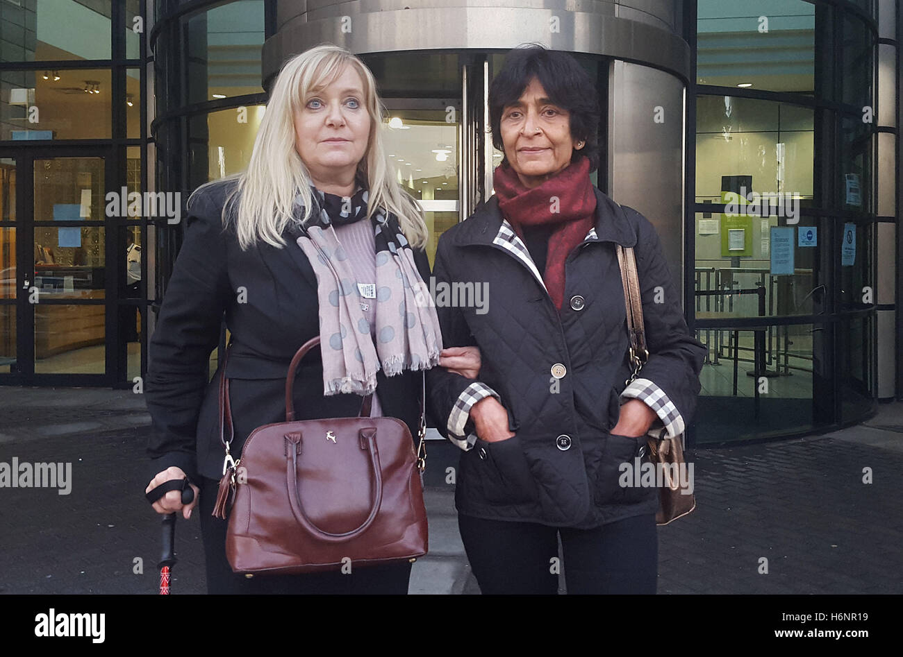 Victims Janet Morsy and Charandasi Chandiramani outside Kingston Crown ...