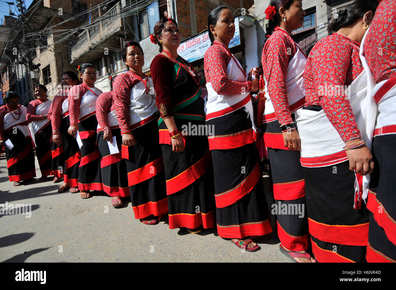 Traditional newari attire hi-res stock photography and images - Alamy