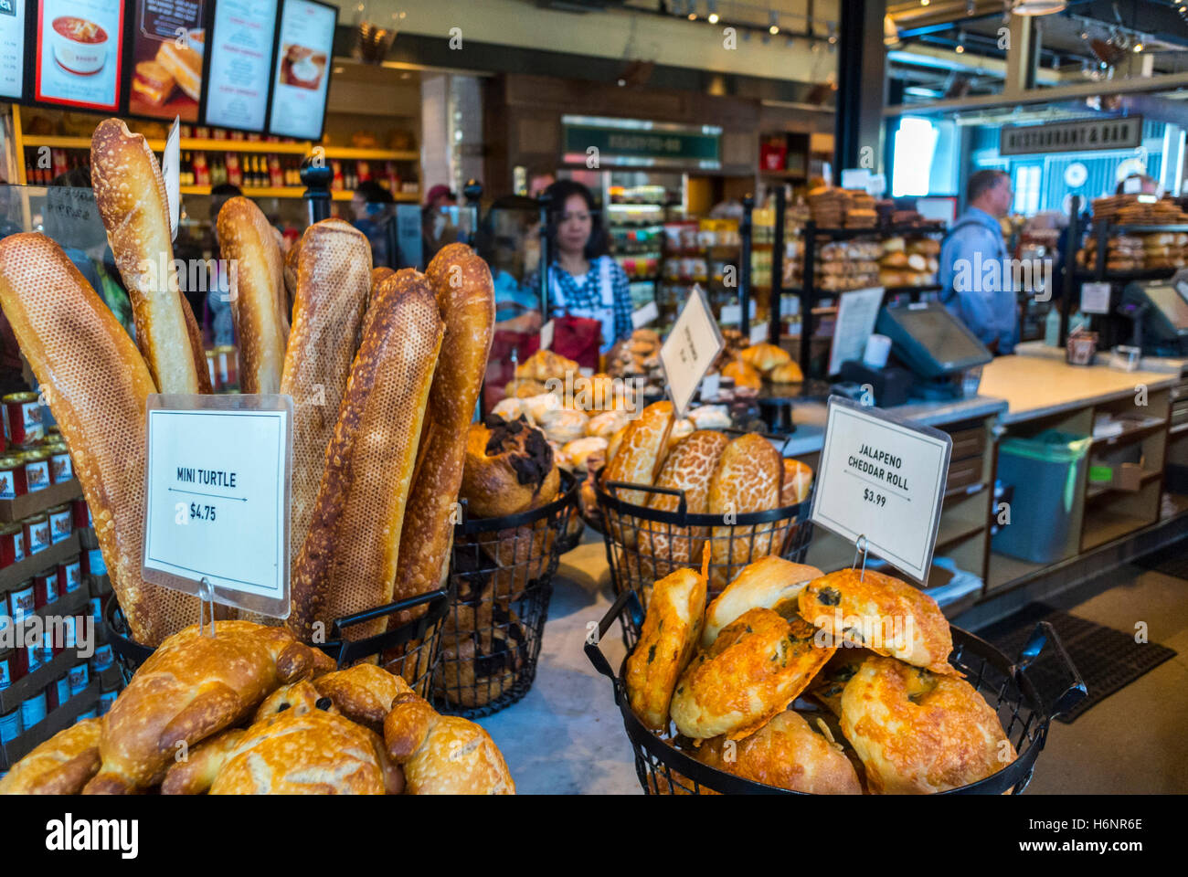 San Francisco, CA, USA, Inside View, Display, "Boudin", American Bakery ...