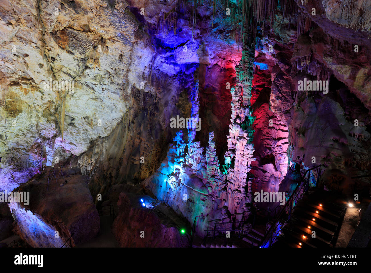 Inside the Canelobre Coves, Busot village, Villajoyosa, Costa Blanca ...