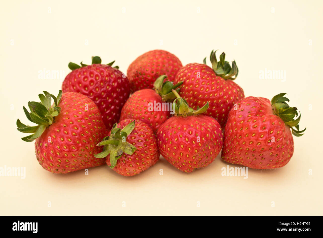Group Cluster of Strawberries Stock Photo - Alamy