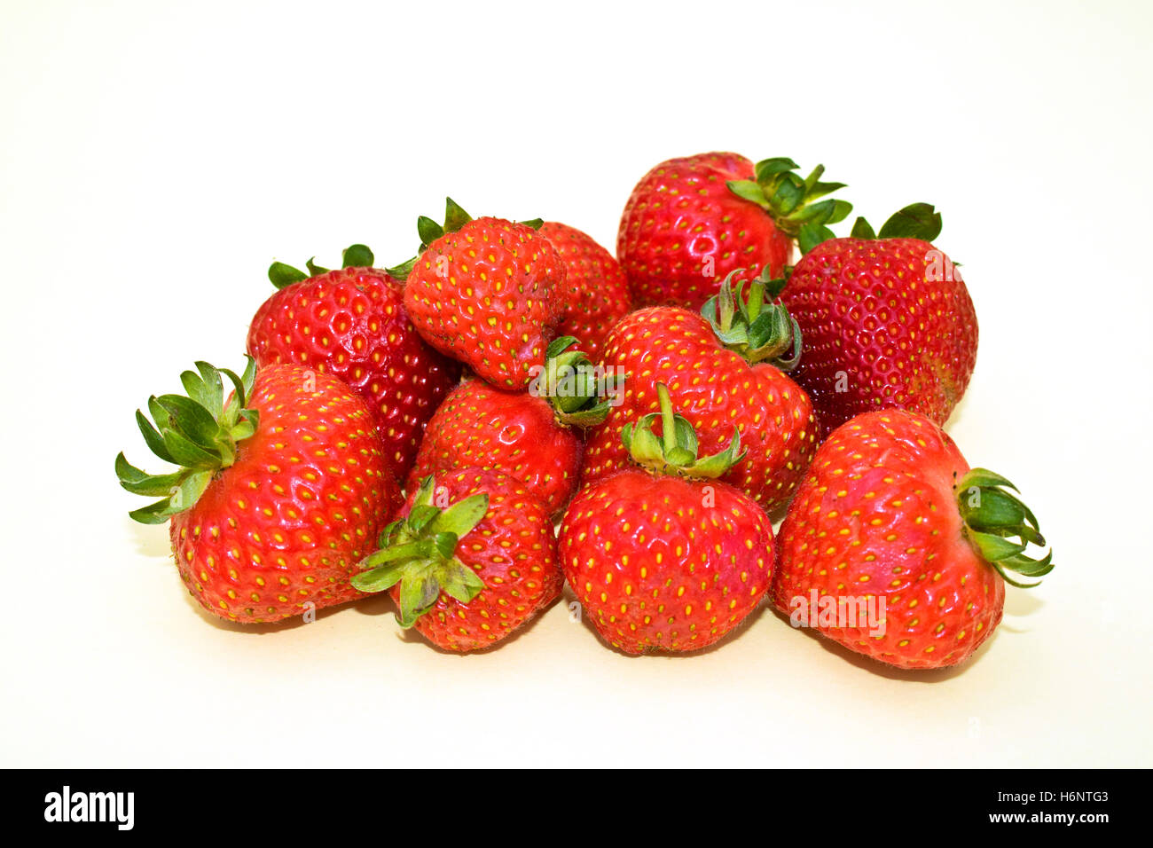 Group Cluster of Strawberries Stock Photo - Alamy