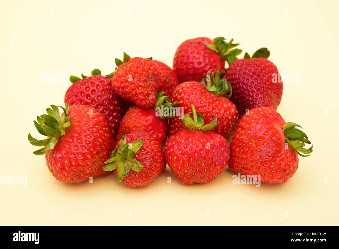 Group Cluster of Strawberries Stock Photo - Alamy