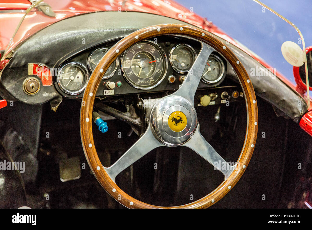 Cockpit of A Ferrari 1957 500 TRC At The Classic Car Show Alexander ...