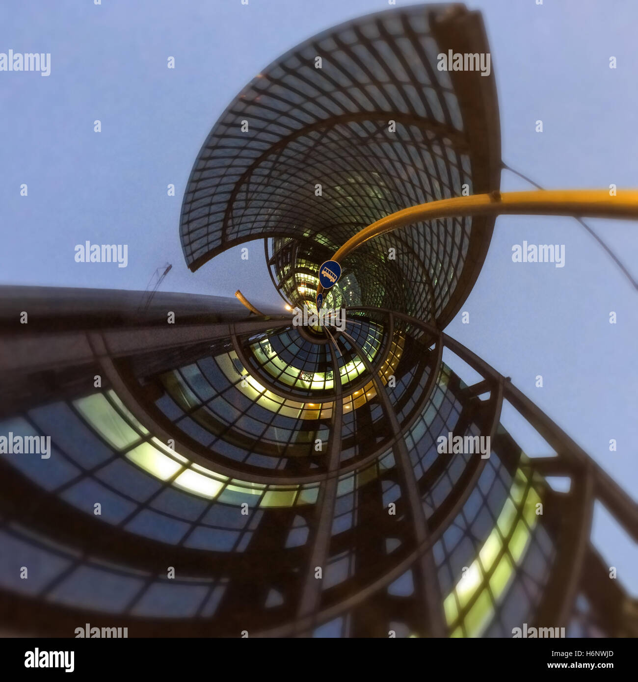 modern architecture concept - abstract fisheye lens Stock Photo - Alamy