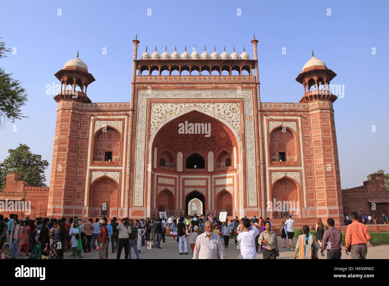 Entrance Gate at Taj Mahal, Agra, Uttar Pradesh, India, Indian ...