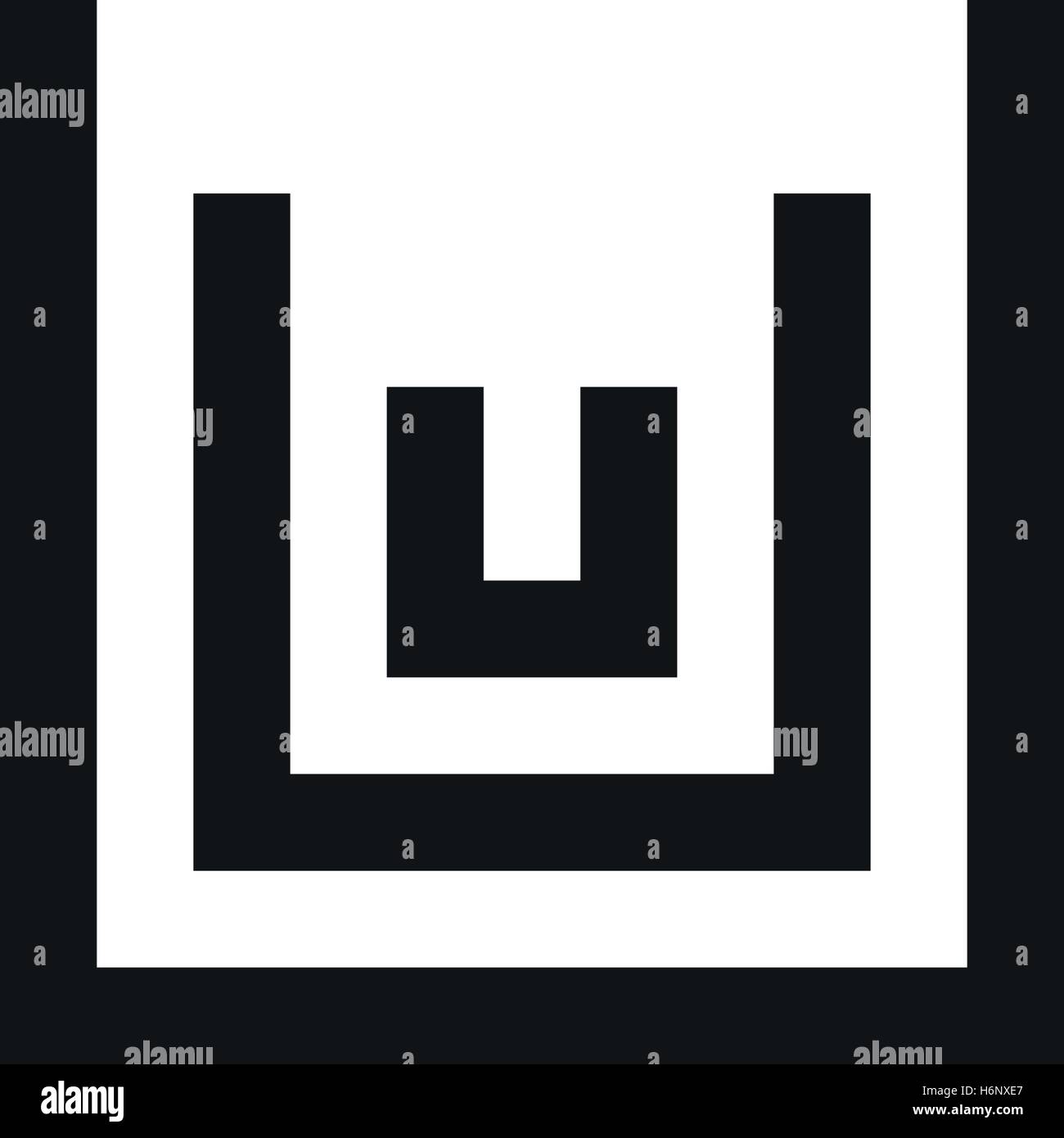 U logo digital Stock Vector Images - Alamy