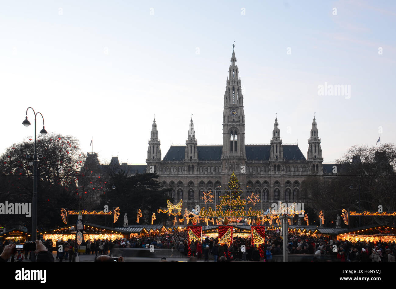 Christmas Market, Vienna Stock Photo - Alamy