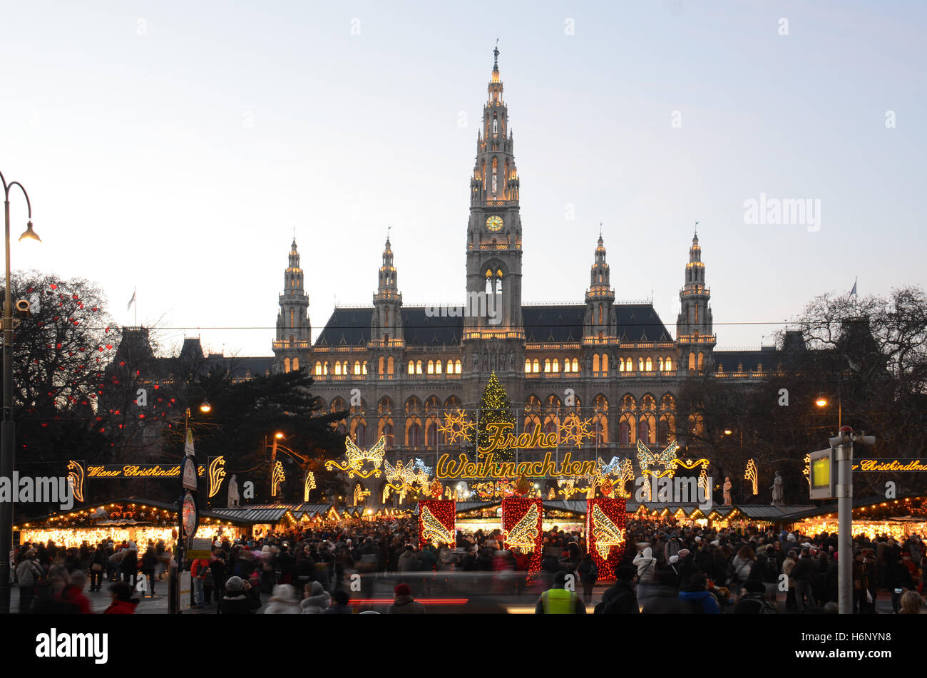 Christmas Market, Vienna Stock Photo - Alamy