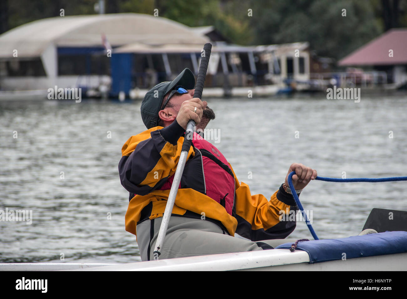 Belgrade Finn Cap 2016, Serbia - Boris Adjanski in the Finn Class ...
