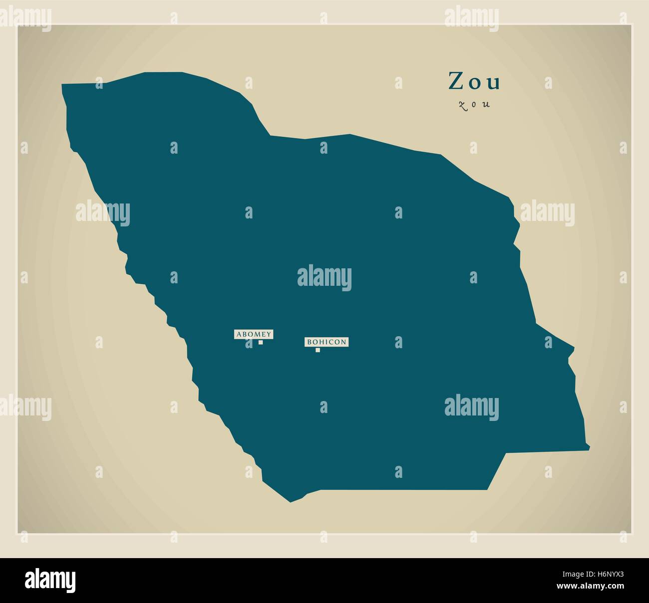 Modern Map - Zou BJ Stock Vector Image & Art - Alamy