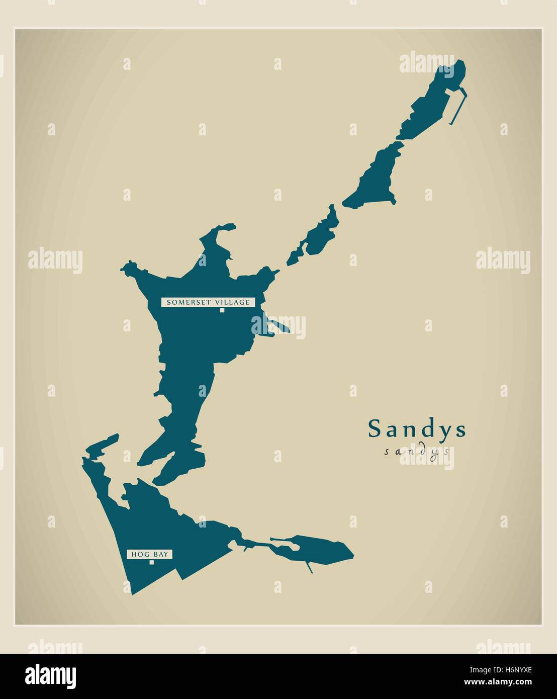 Bermuda map hi-res stock photography and images - Alamy