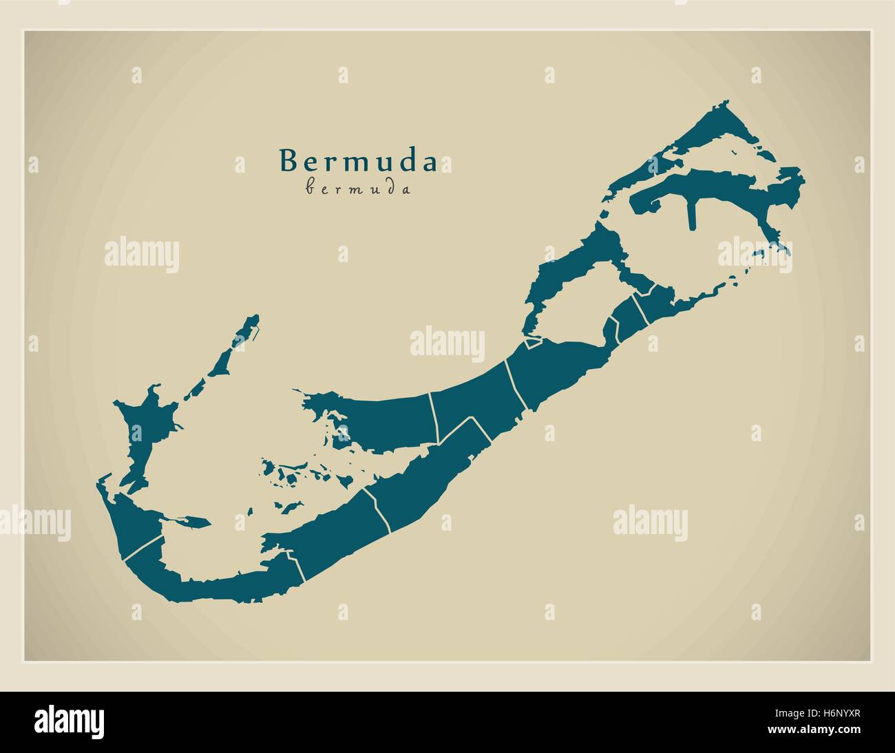 Bermuda map hi-res stock photography and images - Alamy
