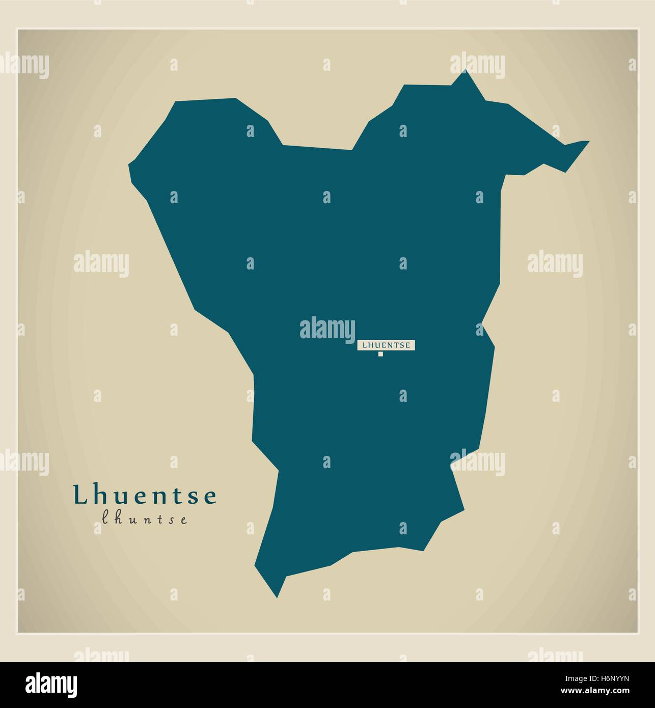 Lhuentse map hi-res stock photography and images - Alamy