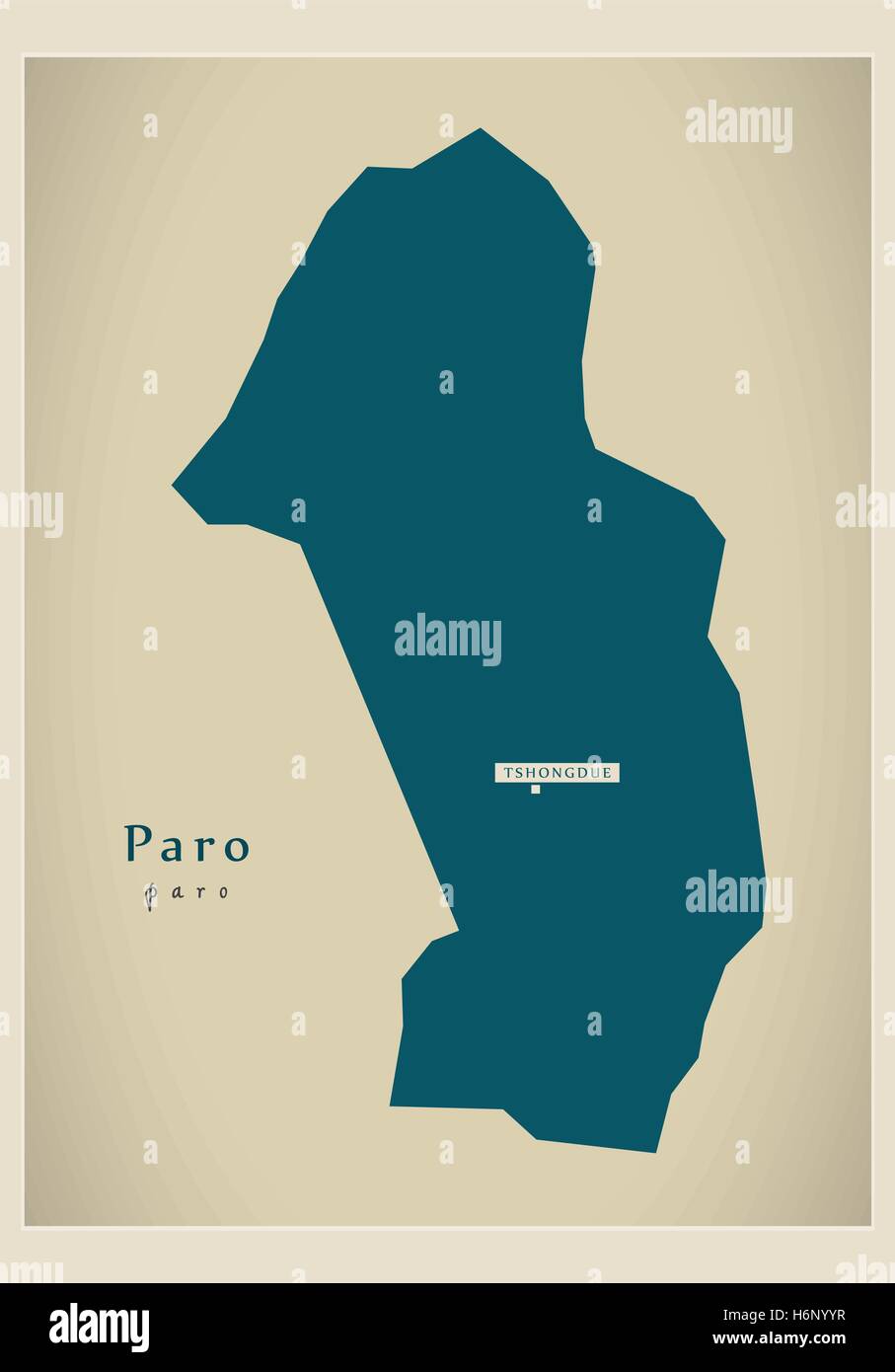 Paro silhouette map hi-res stock photography and images - Alamy