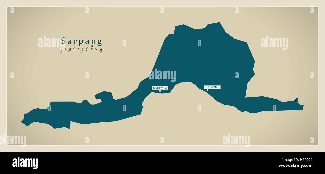 Sarpang map hi-res stock photography and images - Alamy