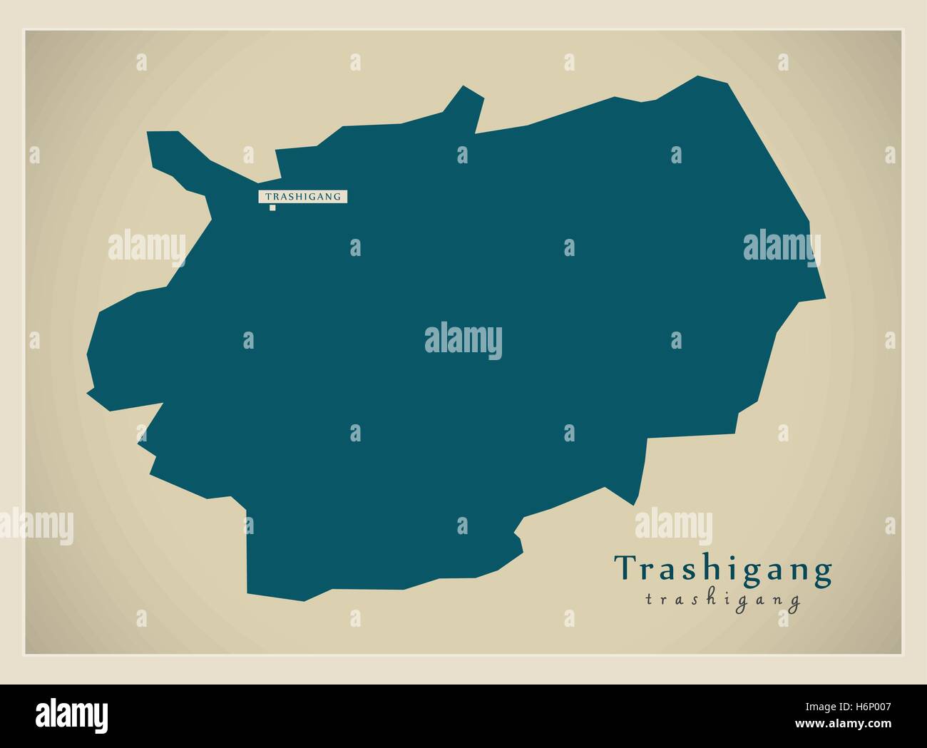 Map of trashigang hi-res stock photography and images - Alamy