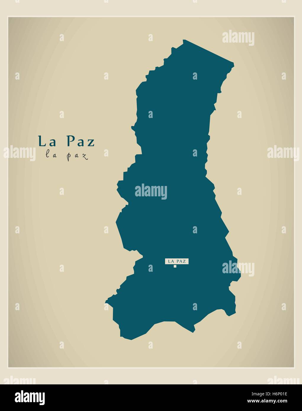 Modern Map - La Paz BO Stock Vector Image & Art - Alamy