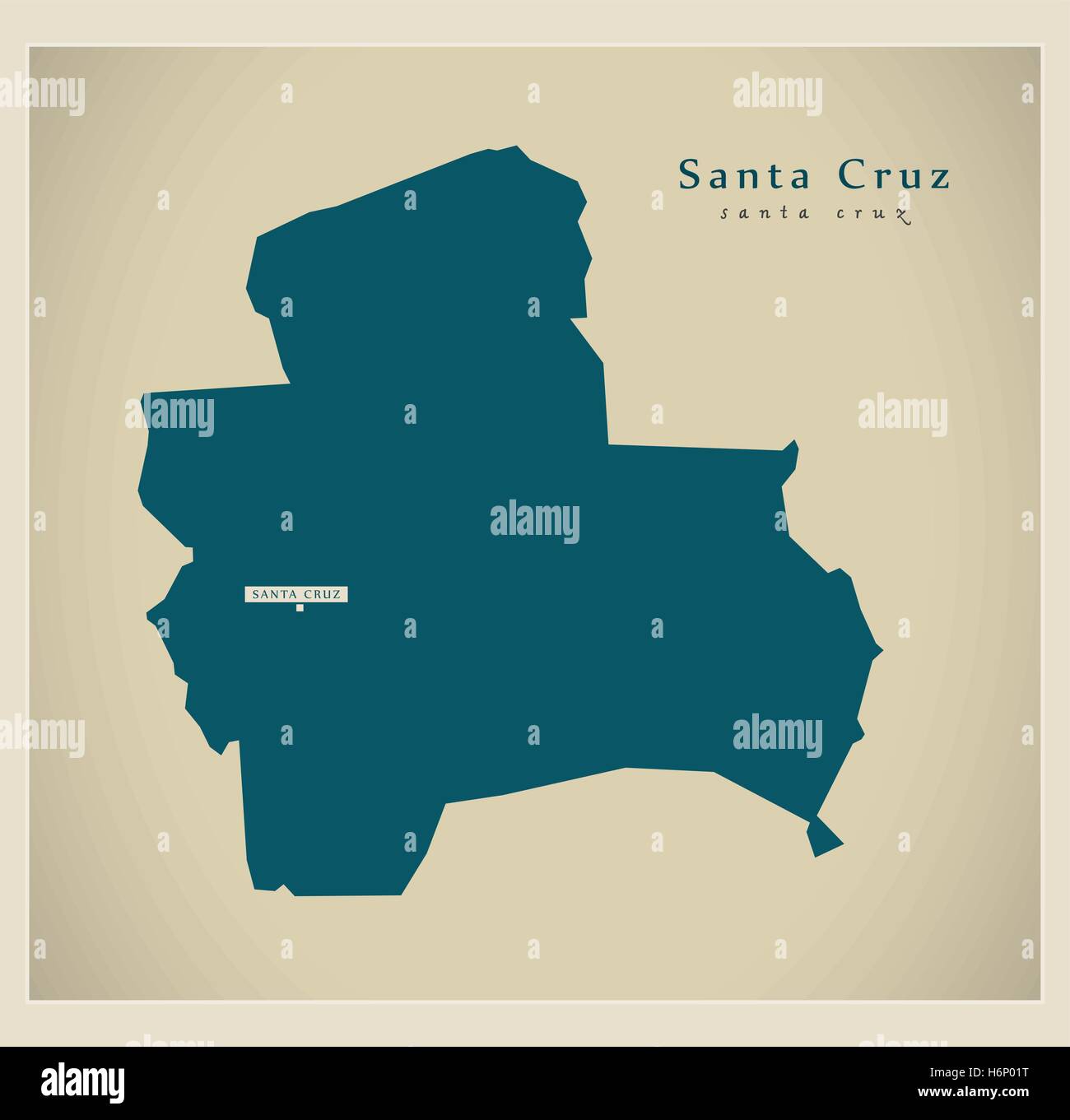 Santa cruz county map hi-res stock photography and images - Alamy