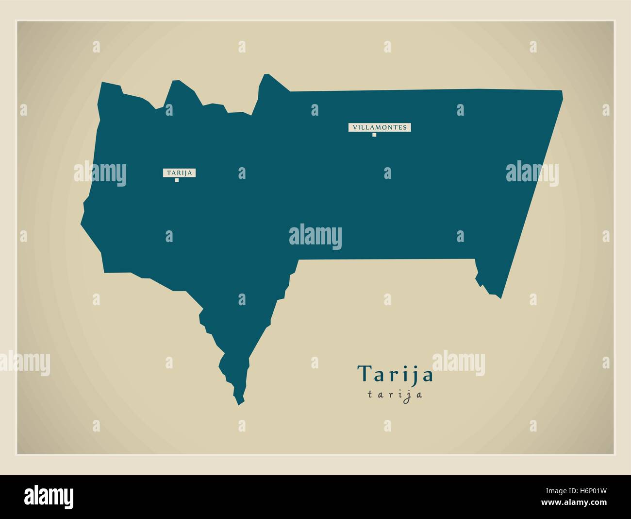 Tarija vector map hi-res stock photography and images - Alamy