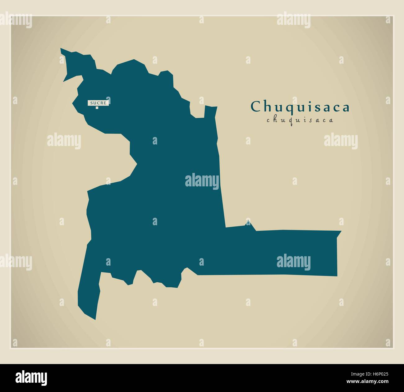 Modern Map - Chuquisaca BO Stock Vector Image & Art - Alamy