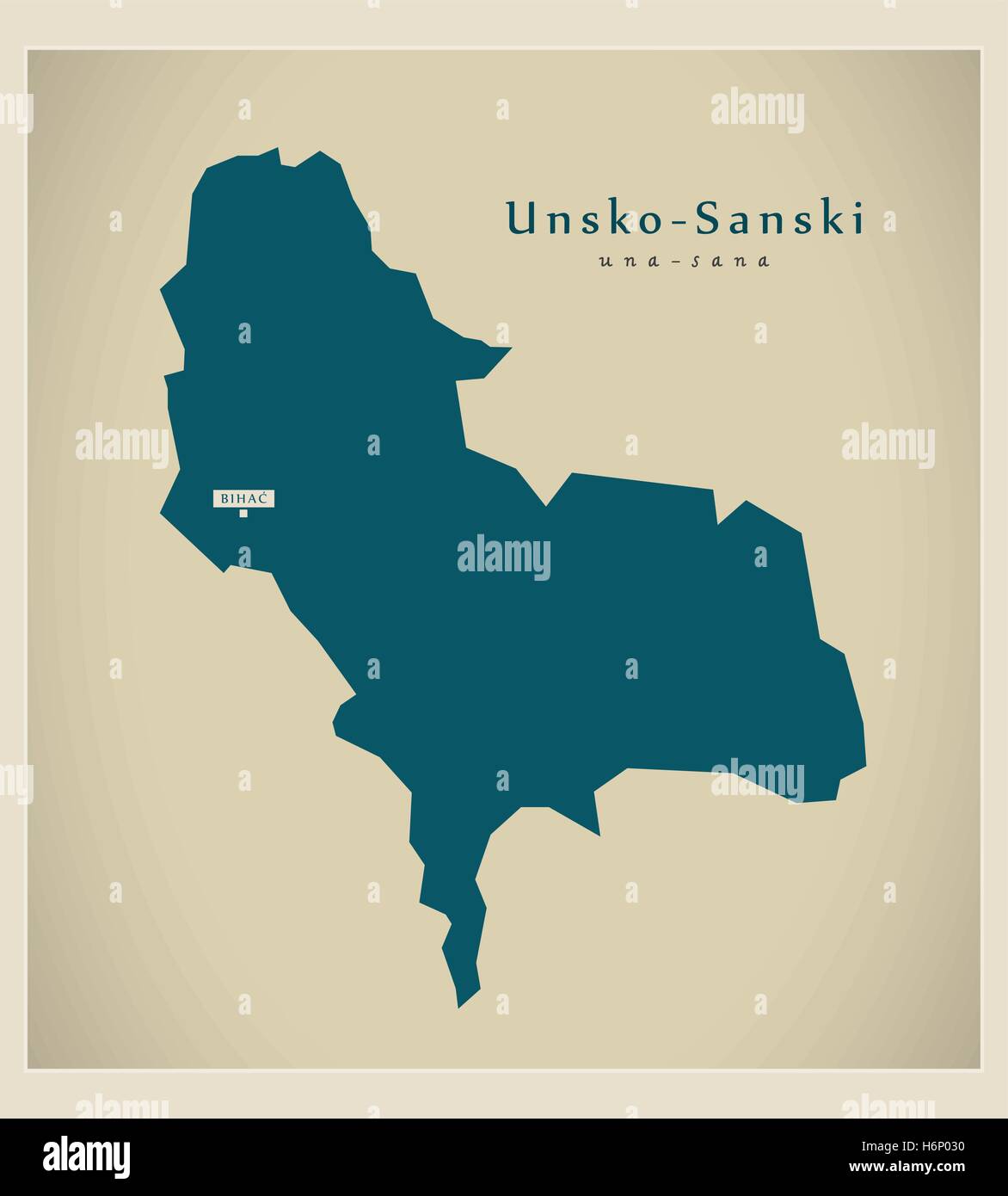 Sanski most map hi-res stock photography and images - Alamy