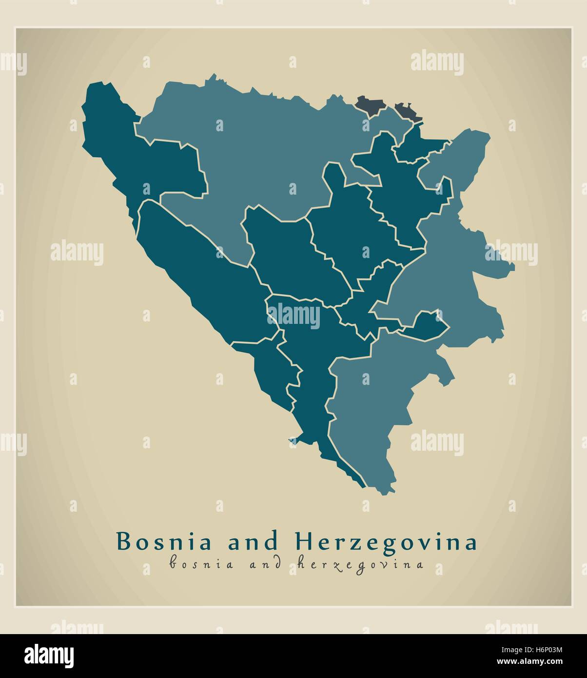 Bosnia herzegovina map hi-res stock photography and images - Alamy