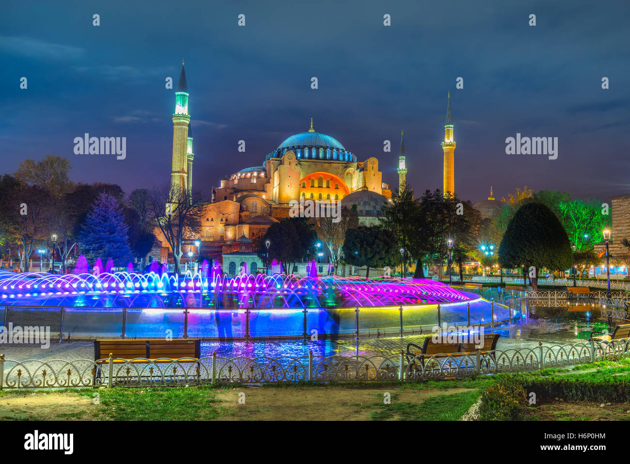 Hagia Sophia in Istanbul. The world famous monument of Byzantine ...