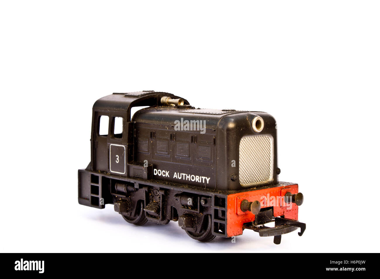 Toy Electric Model Train on White Background Stock Photo - Alamy
