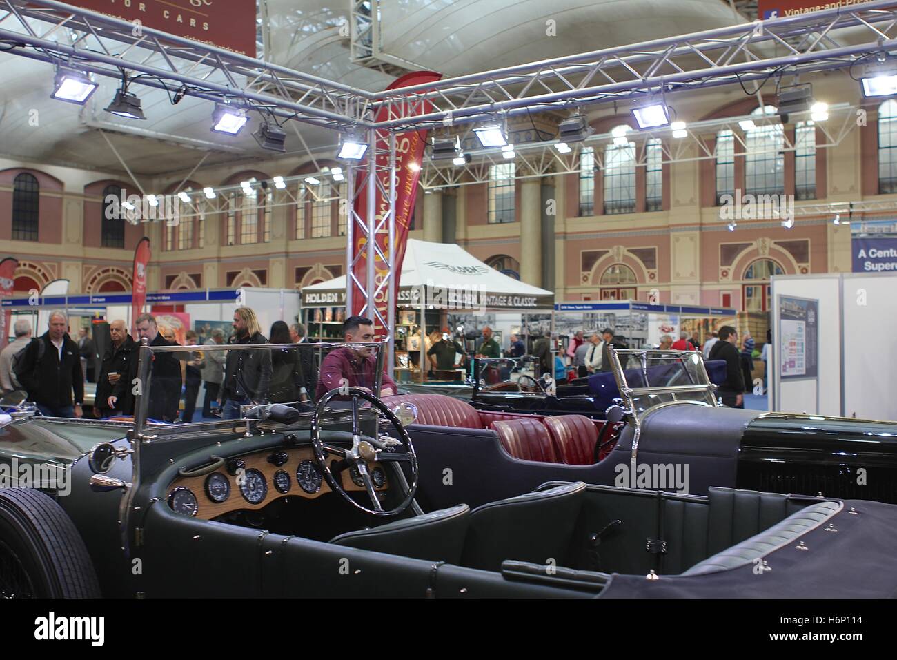 The finest of the classic cars at alexandra palace hi-res stock ...