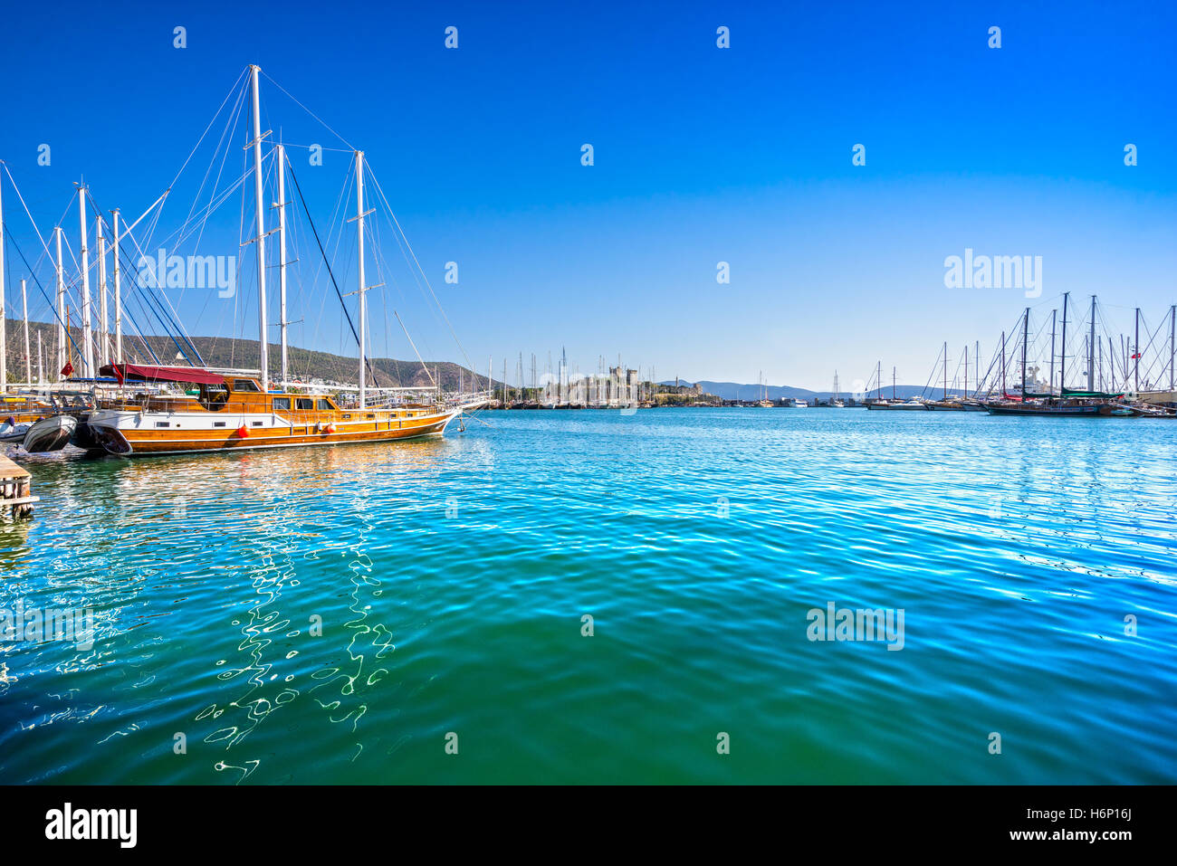 Bodrum turkey fortress tower hi-res stock photography and images - Alamy