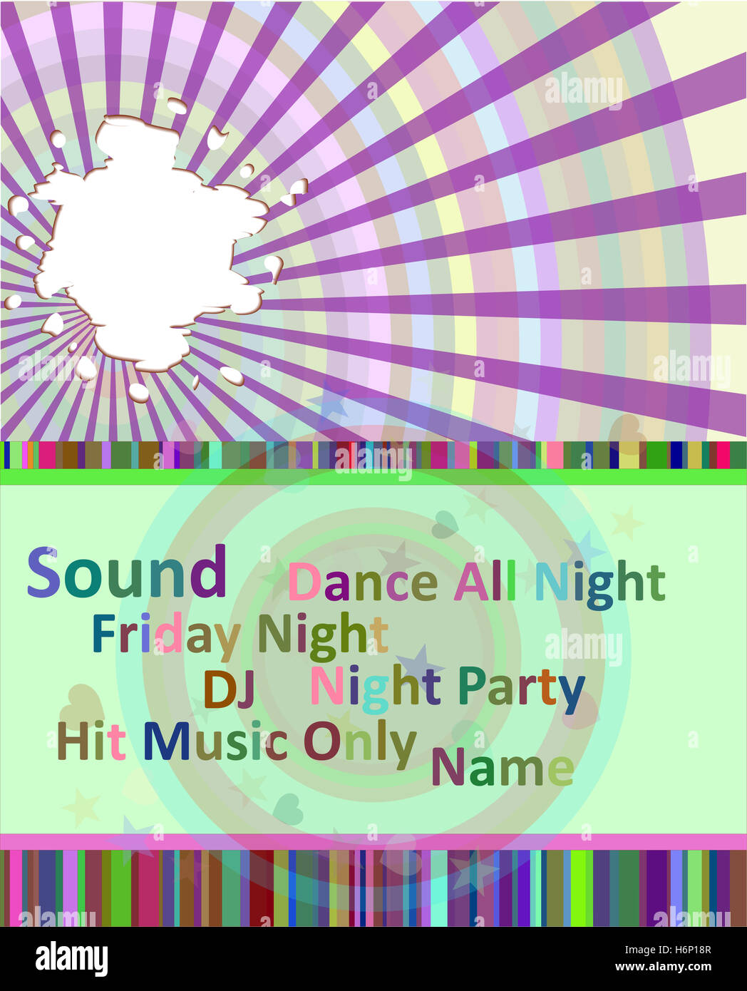 Dancing Colorful Girl Splash Paint Dance Banner Stock Photo - Alamy