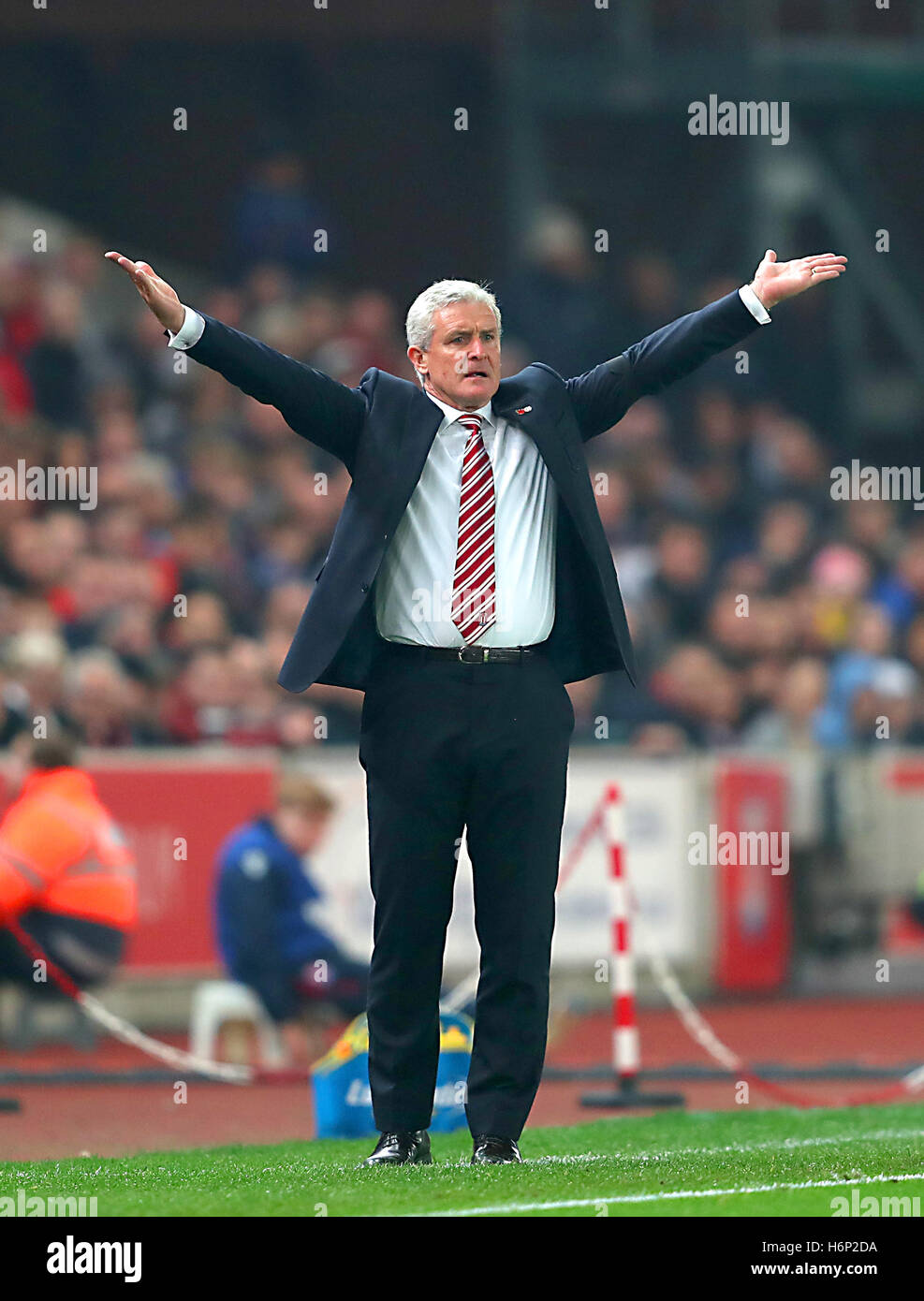 Stoke City manager Mark Hughes Stock Photo - Alamy