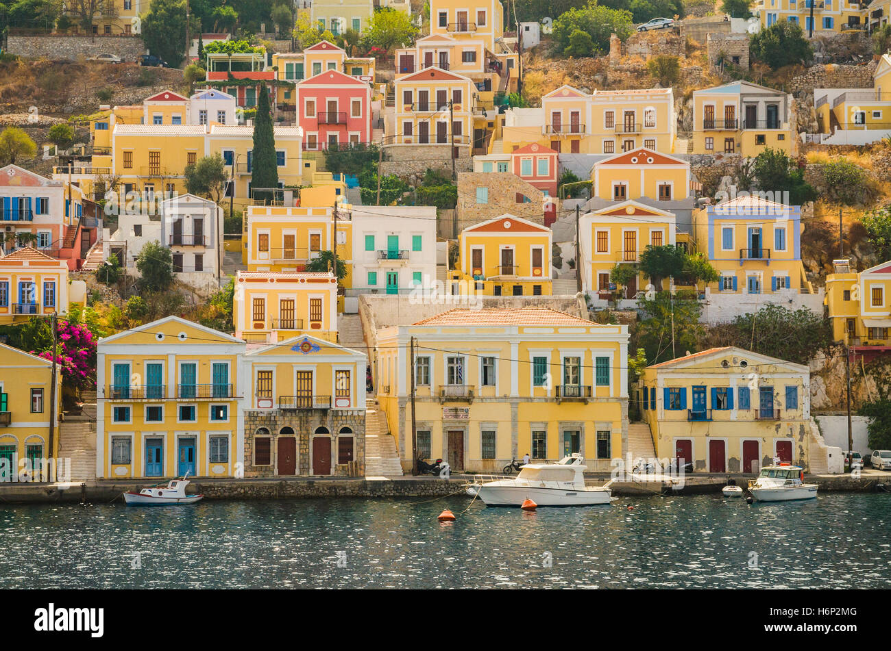 Greek island Symi - Greece Stock Photo - Alamy